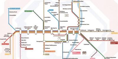 Mnichov mapa - Mapy Mnichov (Bavorsko - Německo)