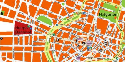 Mnichov mapa - Mapy Mnichov (Bavorsko - Německo)