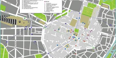 Mnichov mapa - Mapy Mnichov (Bavorsko - Německo)