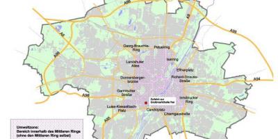 Mnichov mapa - Mapy Mnichov (Bavorsko - Německo)
