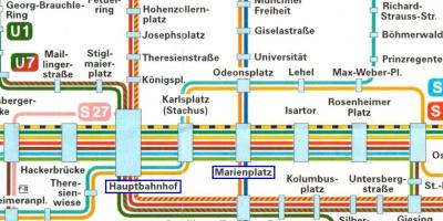 Mnichov mapa - Mapy Mnichov (Bavorsko - Německo)