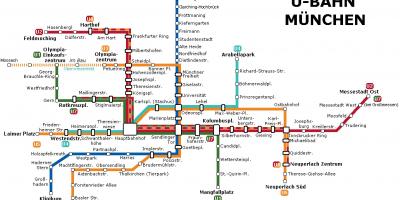 Mnichov mapa - Mapy Mnichov (Bavorsko - Německo)